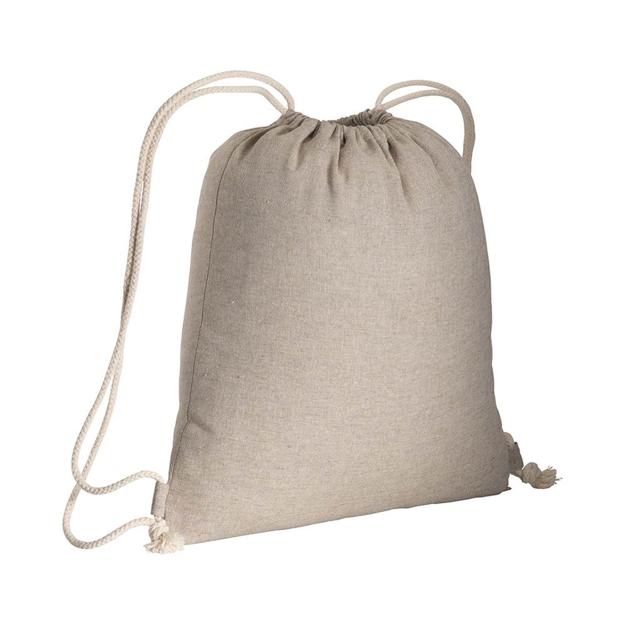 150g/m2 recycled cotton drawstring backpack | SIPEC