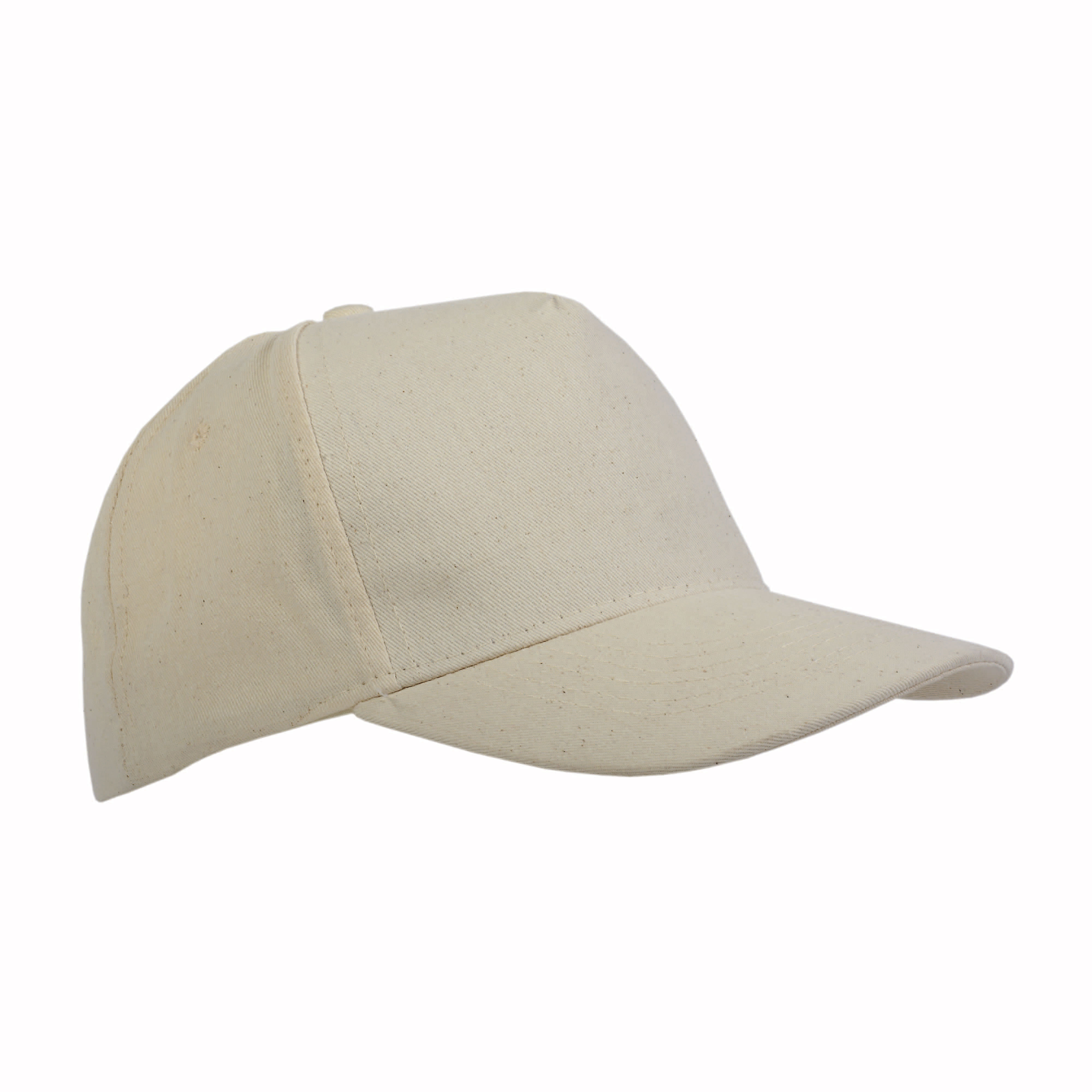 Cotton 5-panel cap with 2 mm-thick visor, embroidered eyelets and adjustable velcro strap | SIPEC
